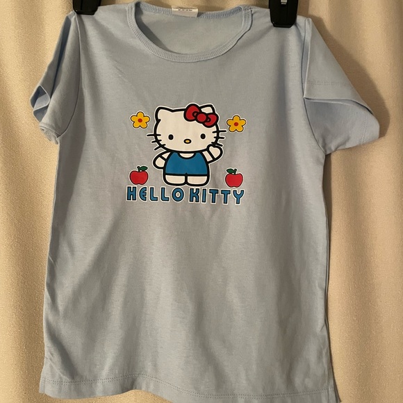 Shirts & Tops | New Childrens Lt Blue Hello Kitty Tee Shirt | Poshmark